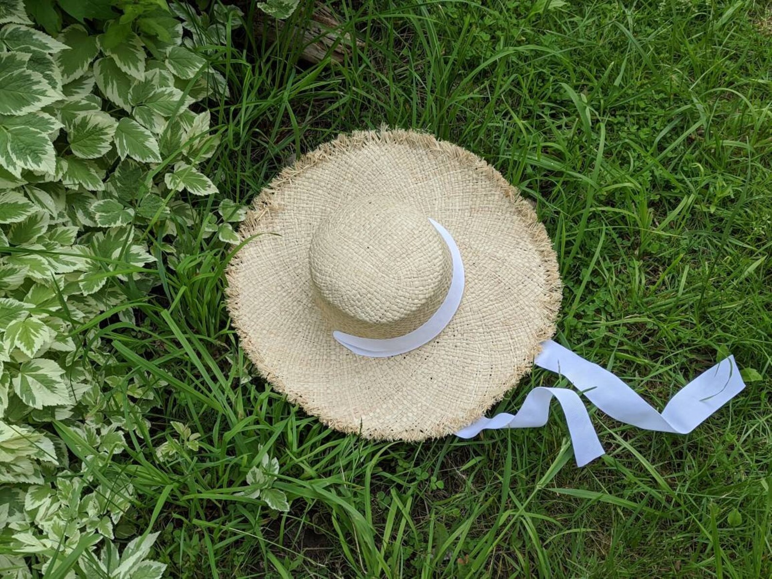 Fringed Wide brimmed raffia hat FRINGE Sun hat for Beach | Etsy