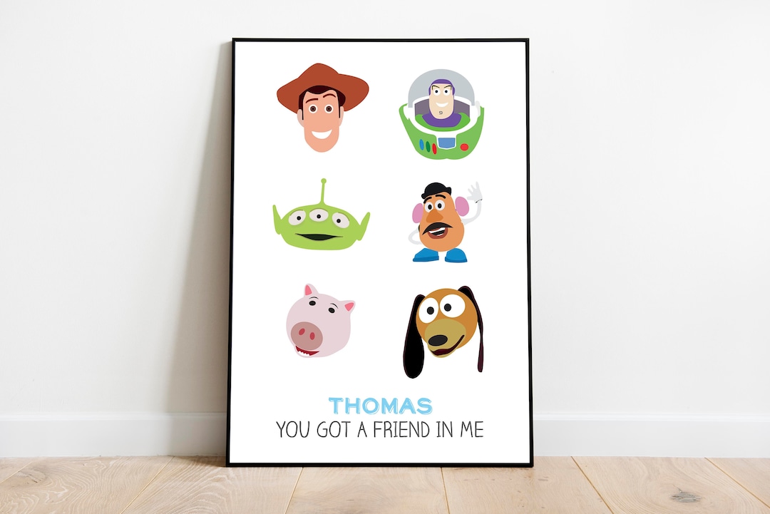 Toy Story Print Disney Print Woody Buzz Lightyear Jessie Mr Potato Head ...