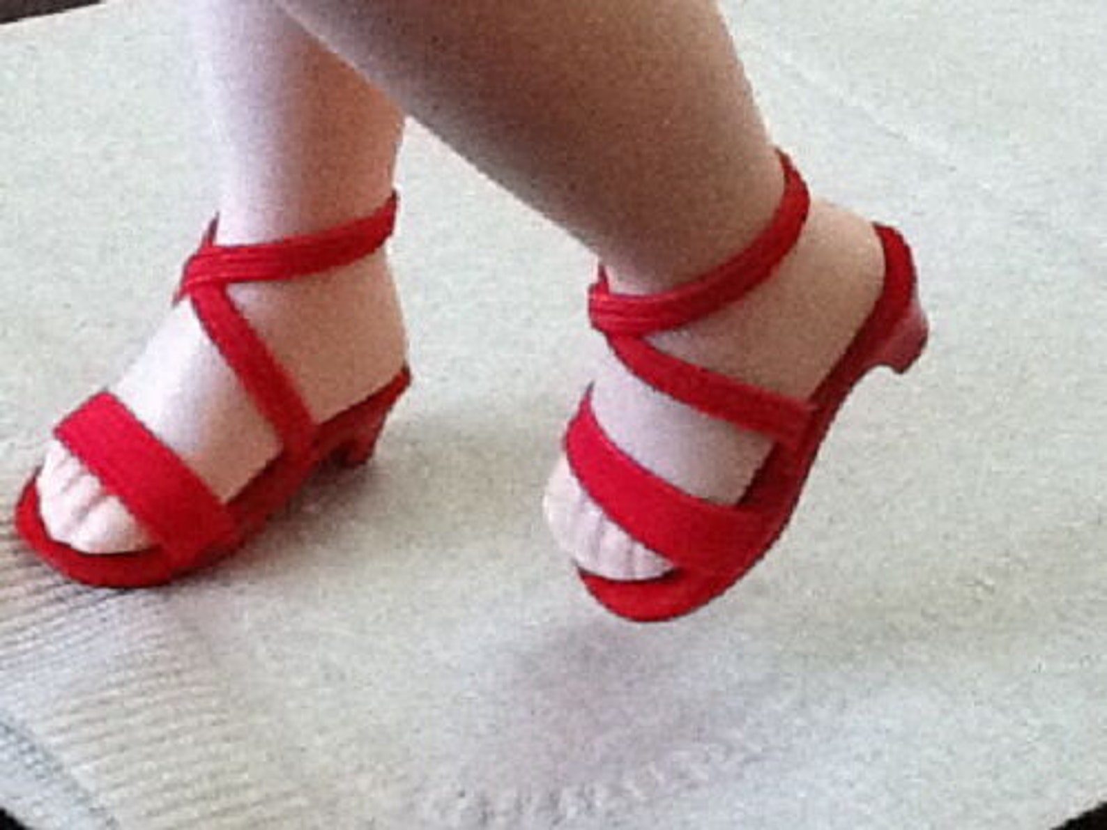 Vintage 12" Alexander LISSY RED Strappy Doll Shoes - Etsy