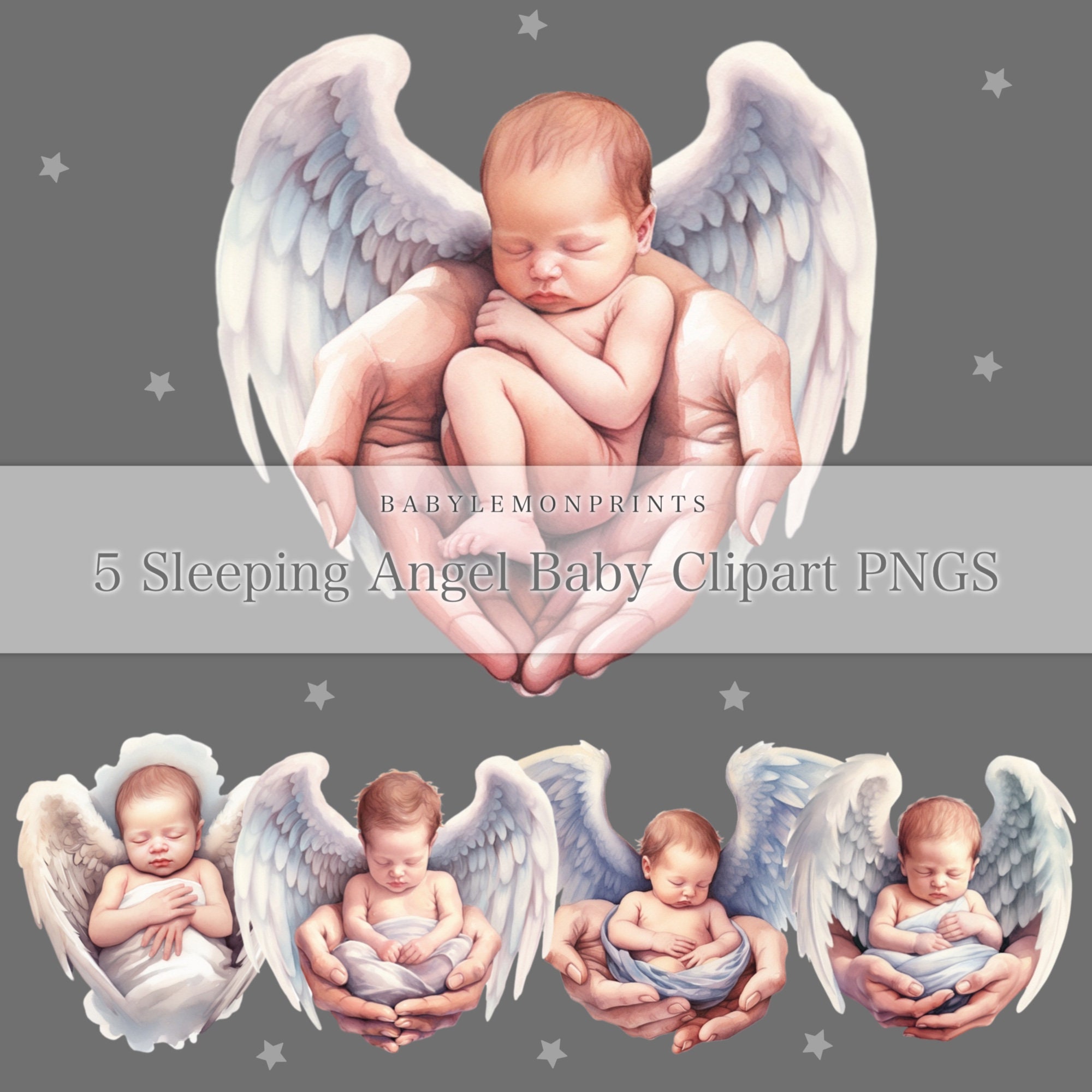 Sleeping Baby Angel Clipart