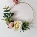 Flower Girl Hoop, Floral Ring. Flower Hoop. Flower Wreath. Bridesmaid ...
