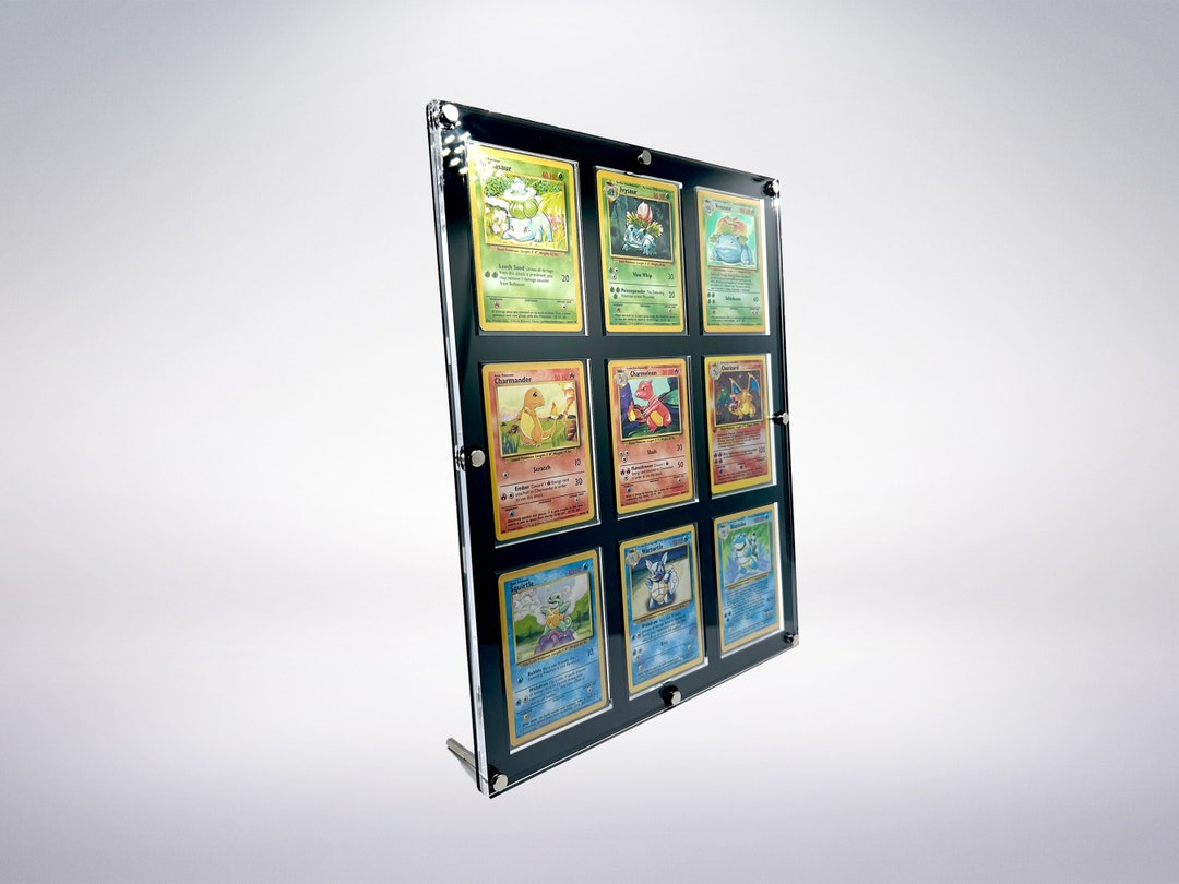9 Card Premium Card Display Case, Fit for Lorcana, MTG, Pokemon, Magic ...