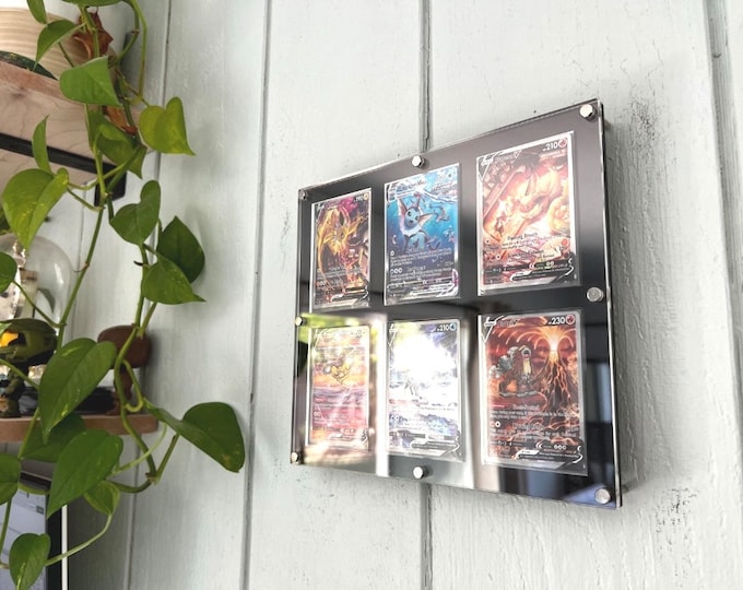 6 Card Premium Card Display Case, Fit for Lorcana, MTG, Pokemon, Magic ...