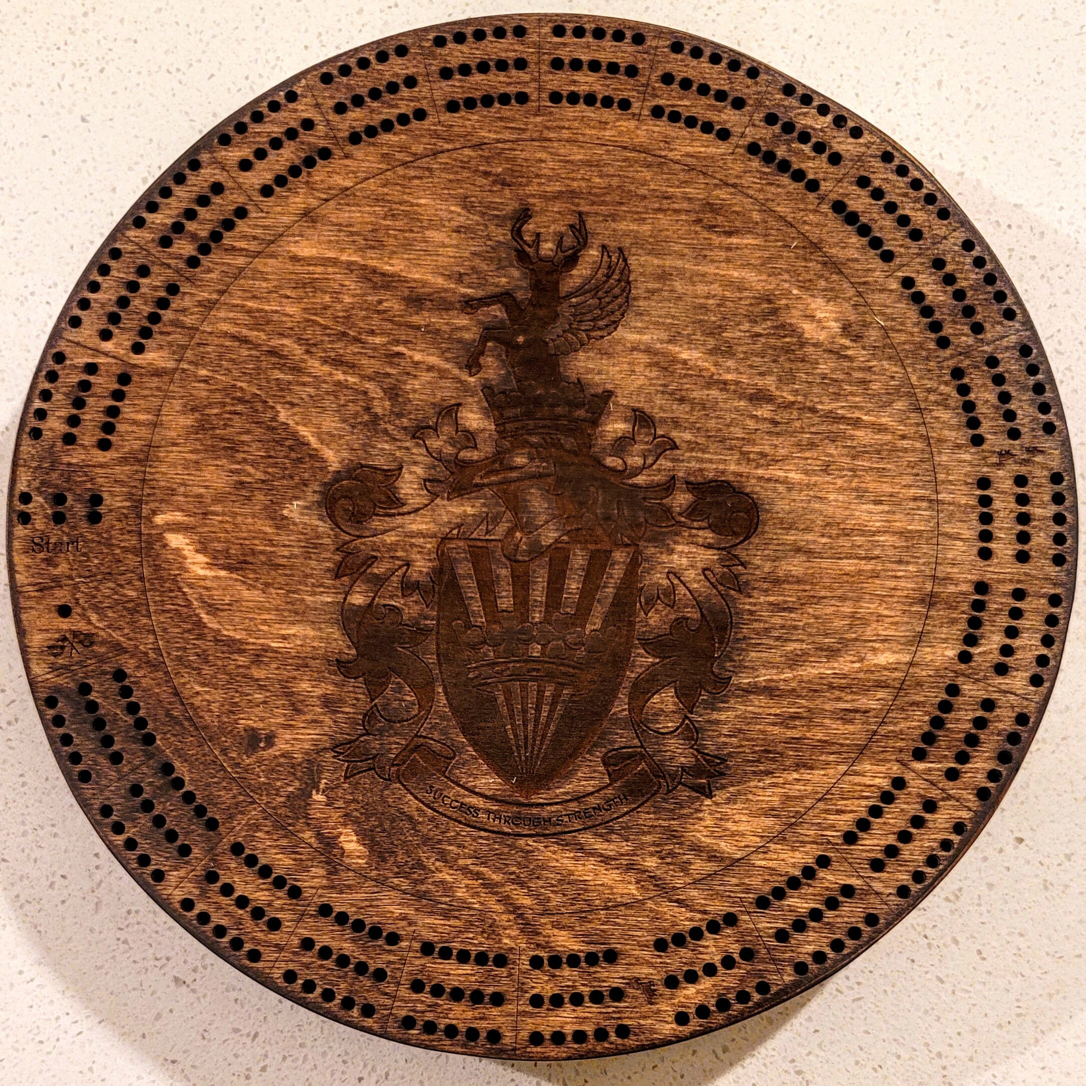 Family Crest Custom Cribbage Board - Etsy