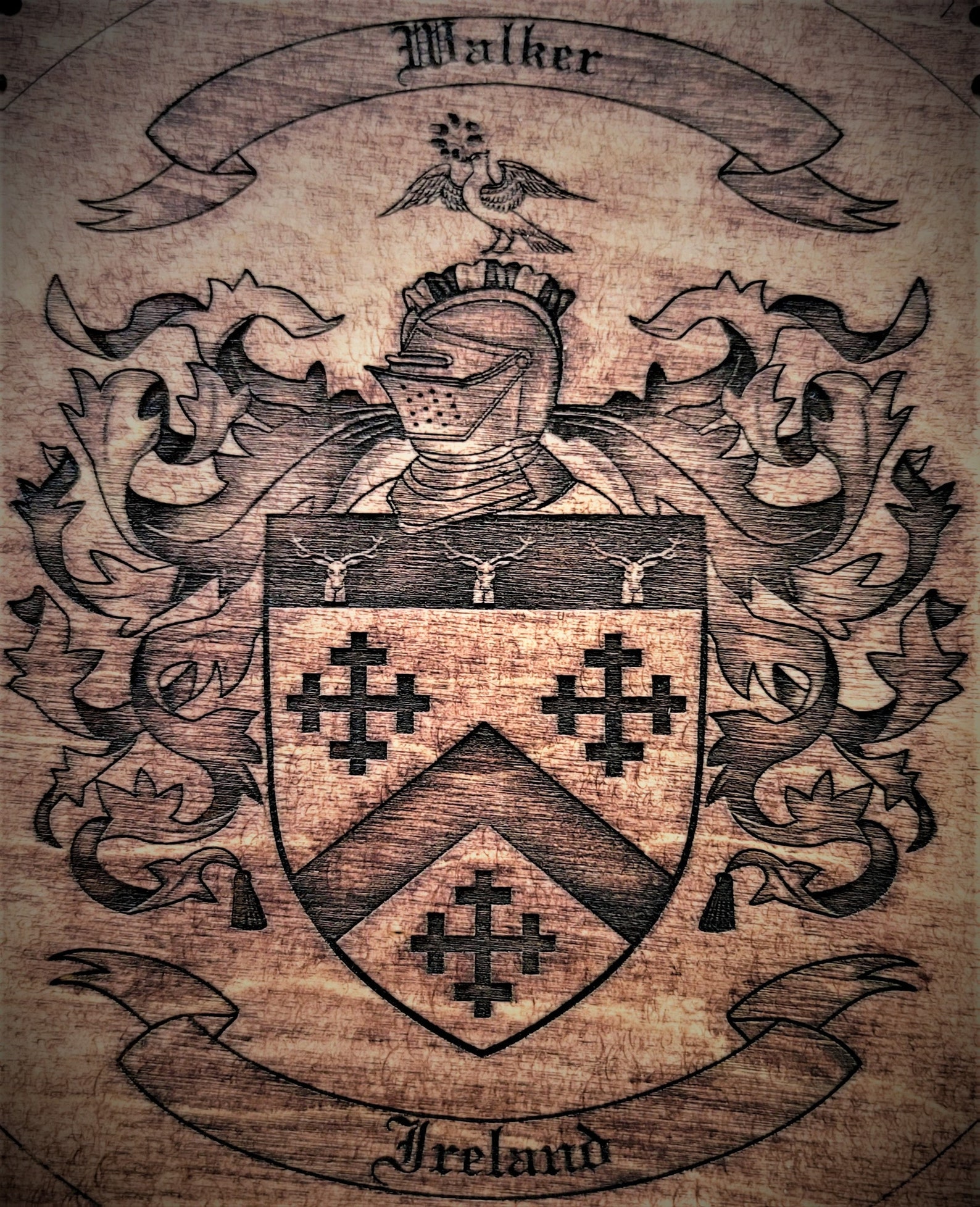 Family Crest Custom Cribbage Board - Etsy Canada