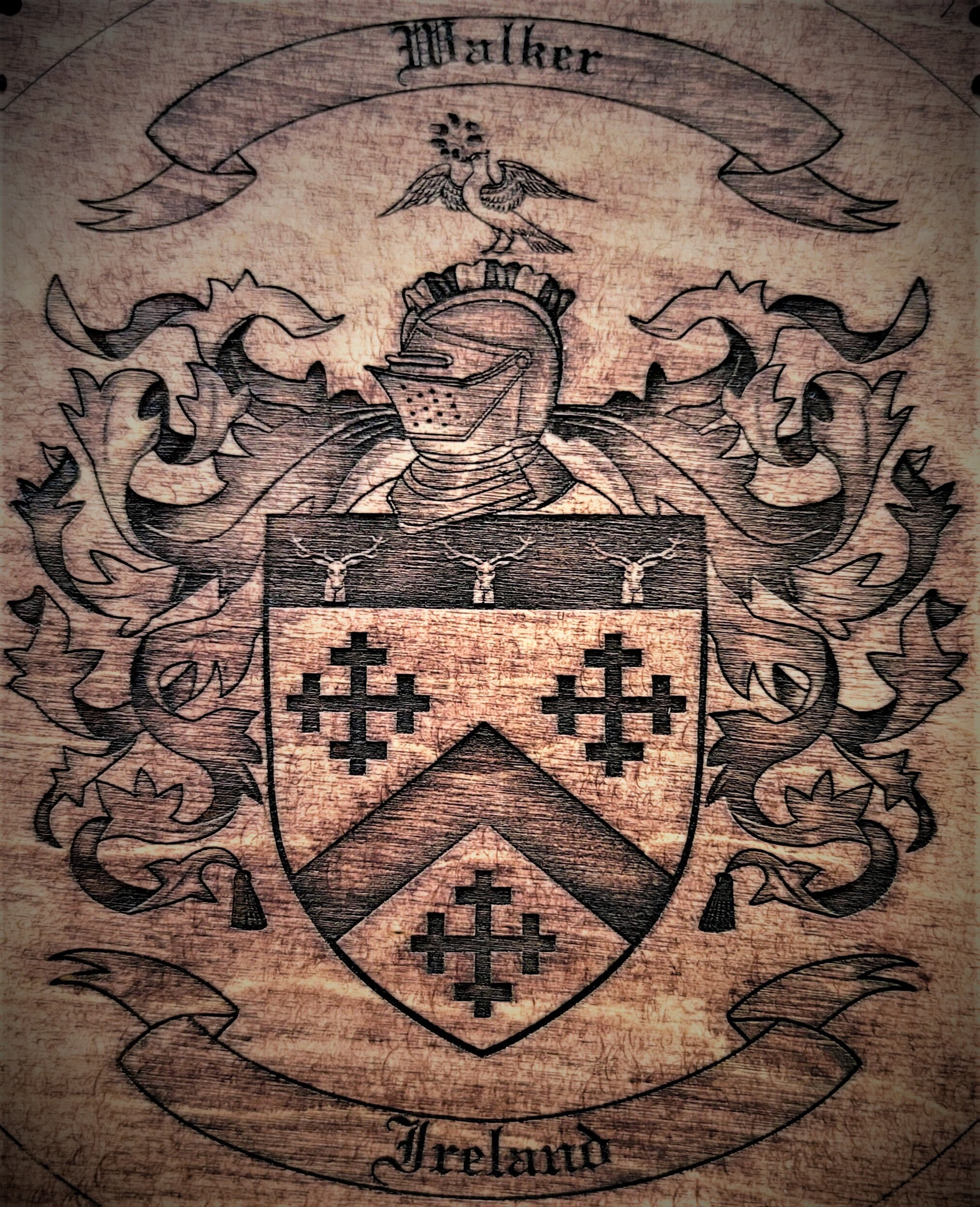 Family Crest Custom Cribbage Board - Etsy Canada