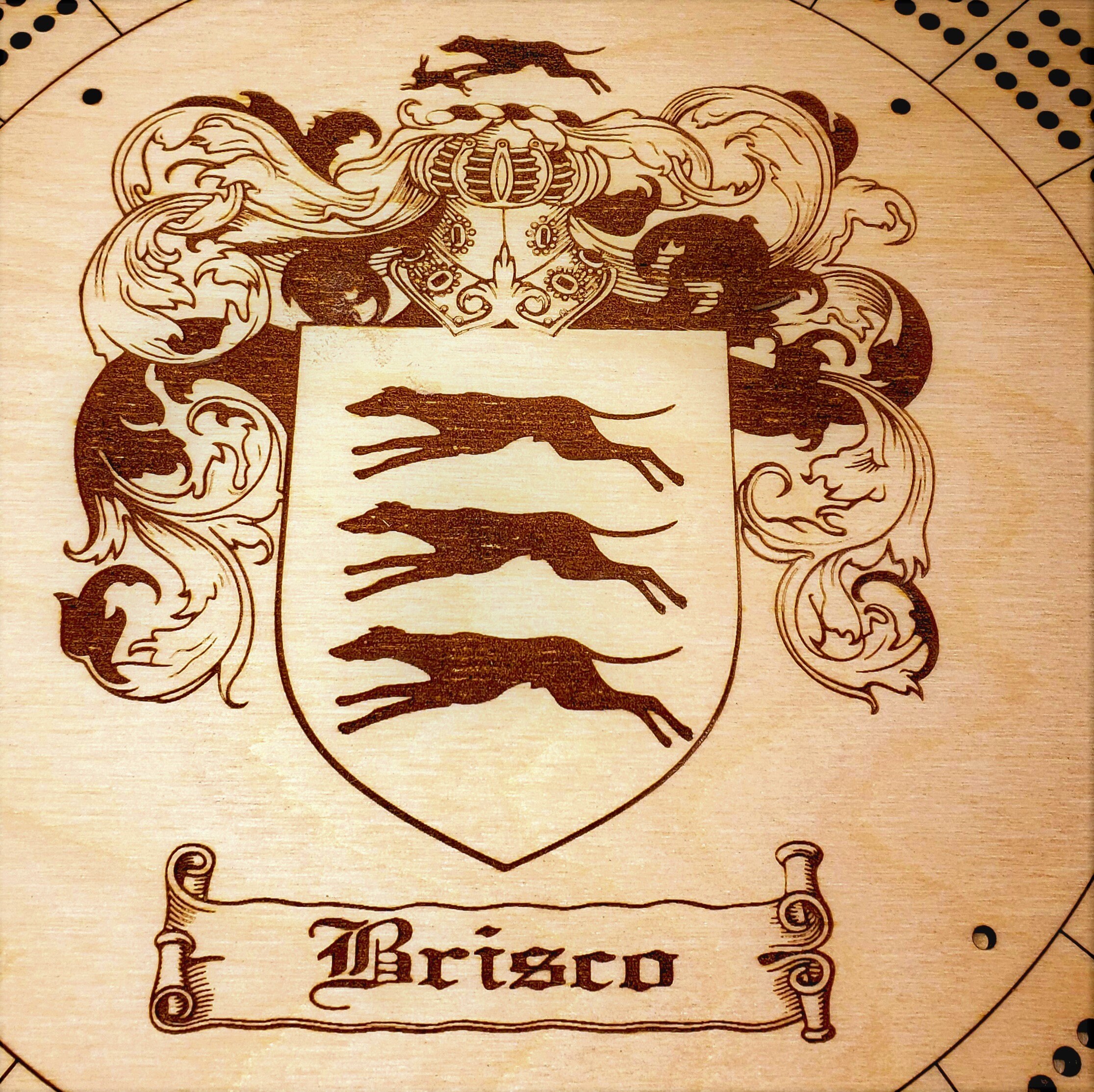 Family Crest Custom Cribbage Board - Etsy Canada