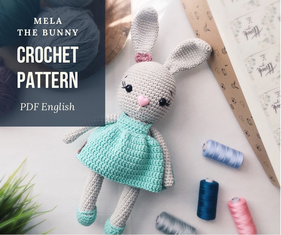 PDF Mela the Bunny/crochet Pattern in English Only/produkt - Etsy