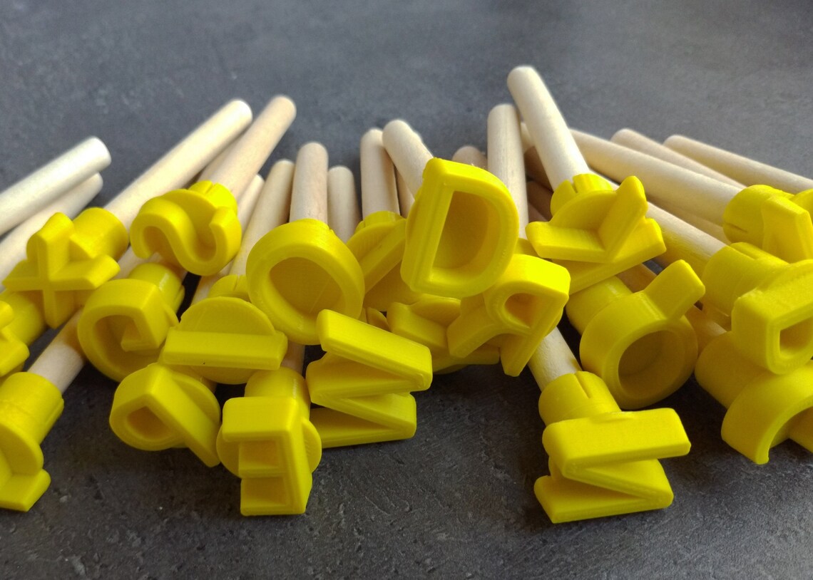 Alphabet Stamps 10-30mm Stamps for Clay Pottery Polymer - Etsy
