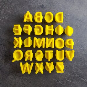 Alphabet Stamps 10-30mm | Stamps for Clay, Pottery, Polymer Clay ...