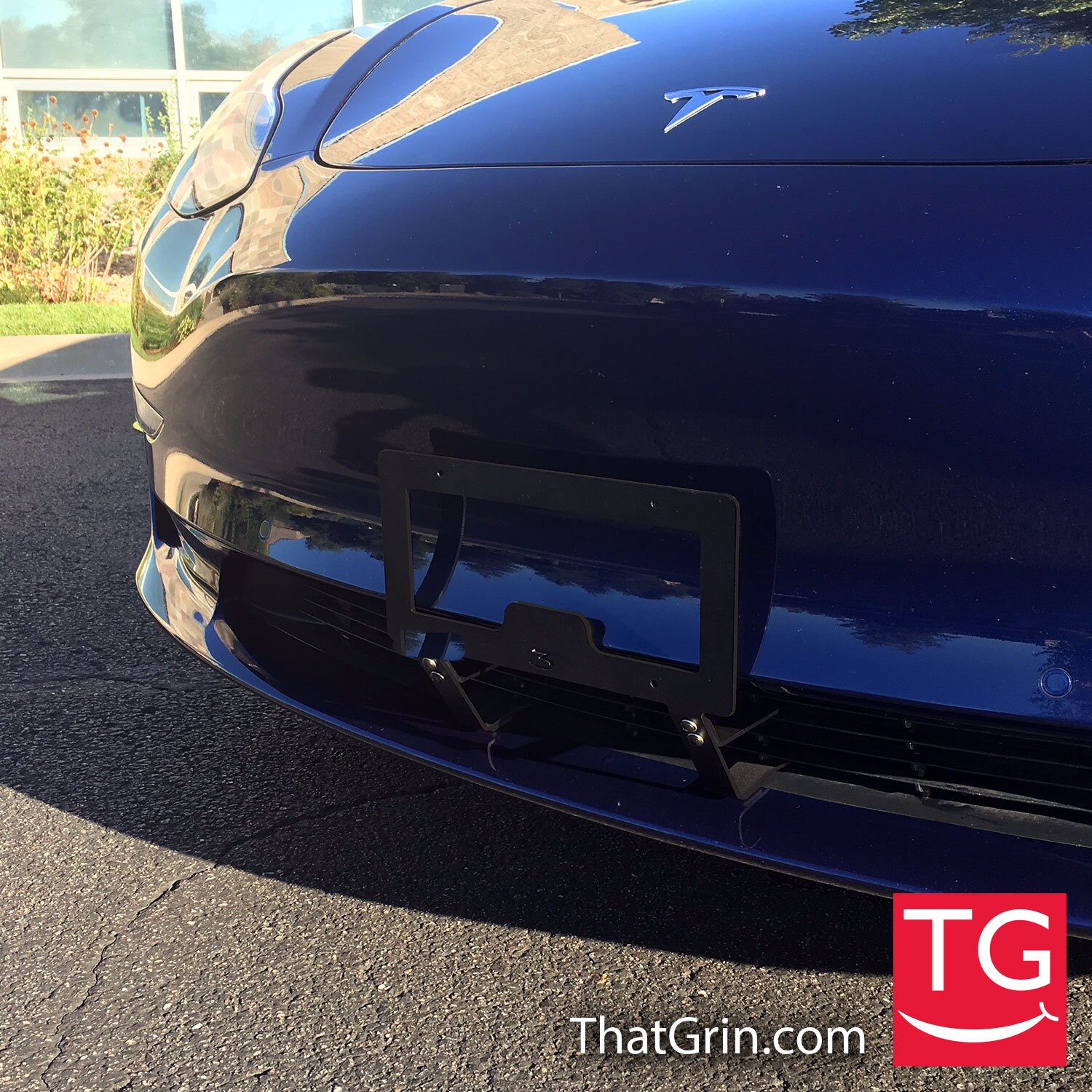 Tesla Model 3 Front License Plate Frame Mount Thatgrin Slipstream ...