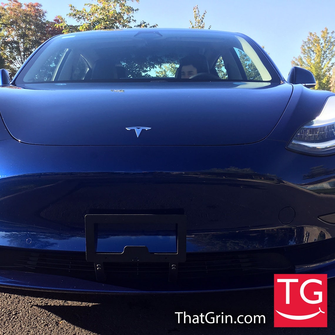 Tesla Model 3 Front License Plate Frame Mount Thatgrin Slipstream ...