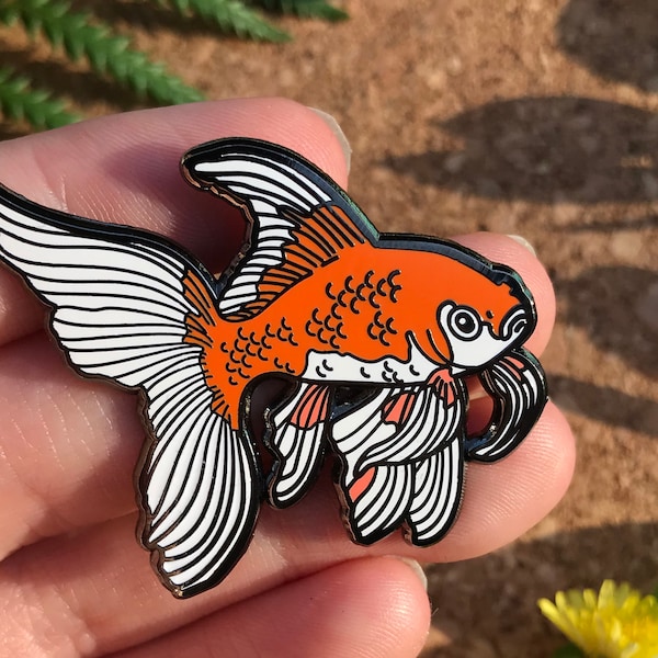 Goldfish Pin - Etsy