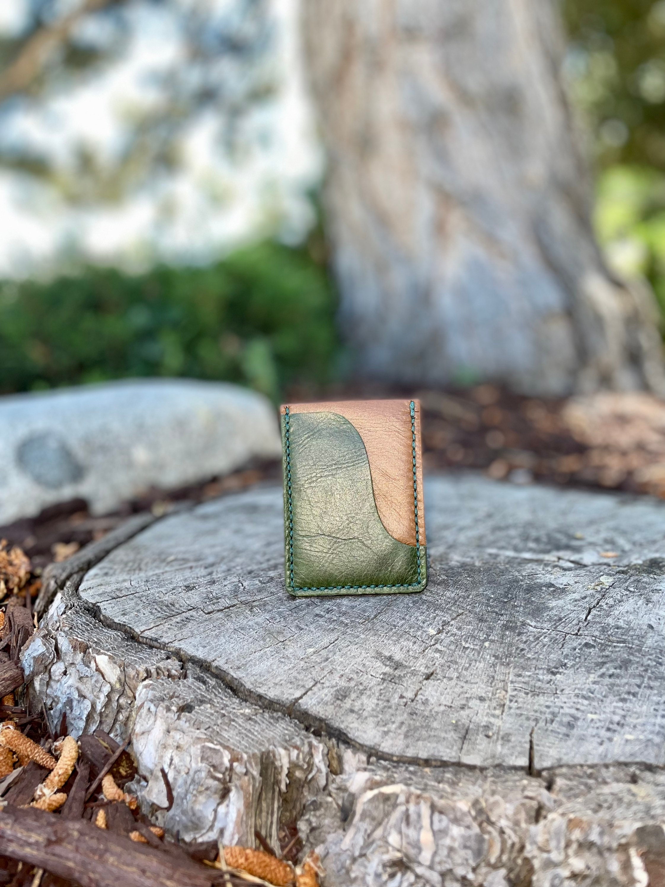 Leather Three Pocket Card Wallet