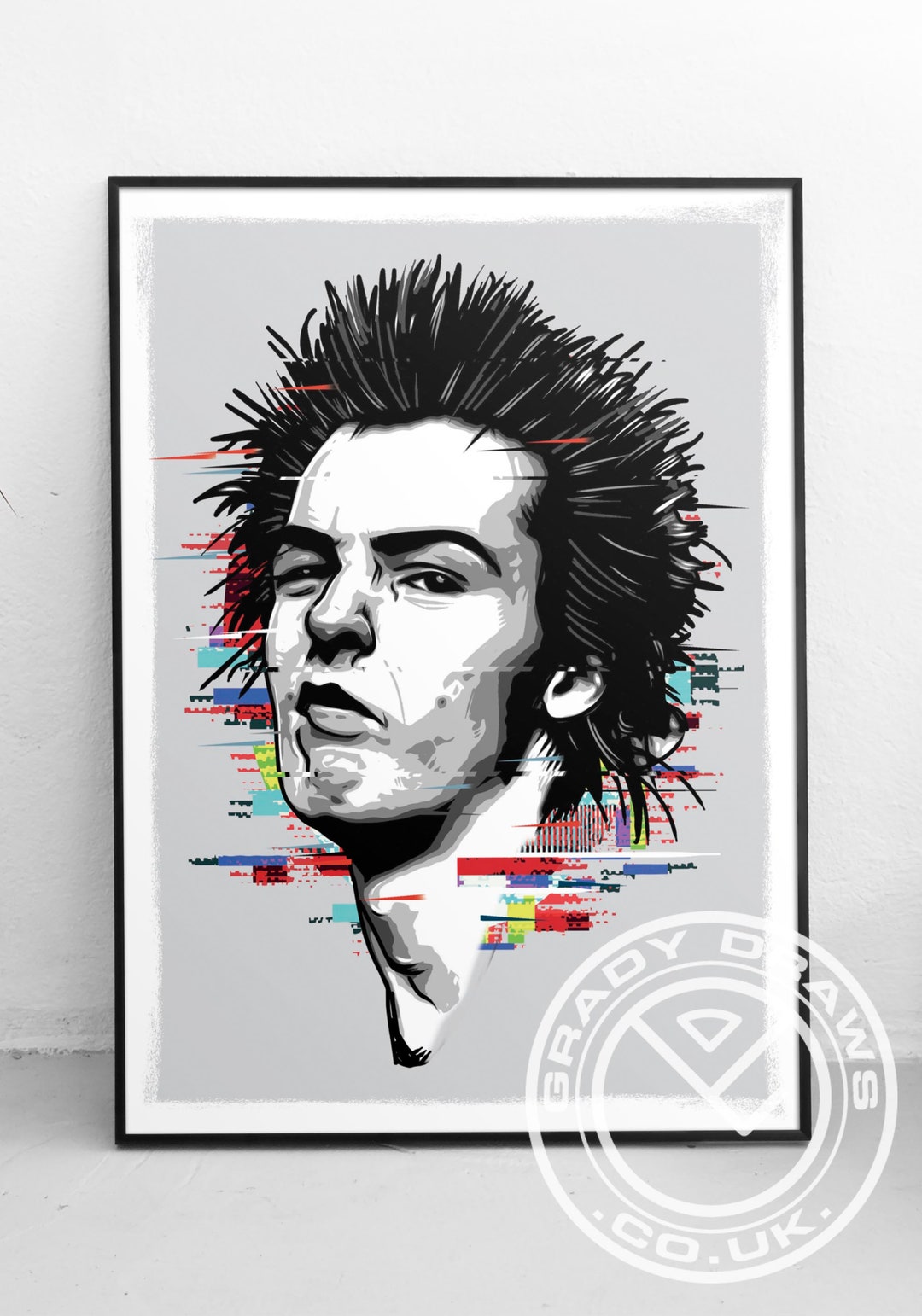 Sid Vicious Glitch - Etsy