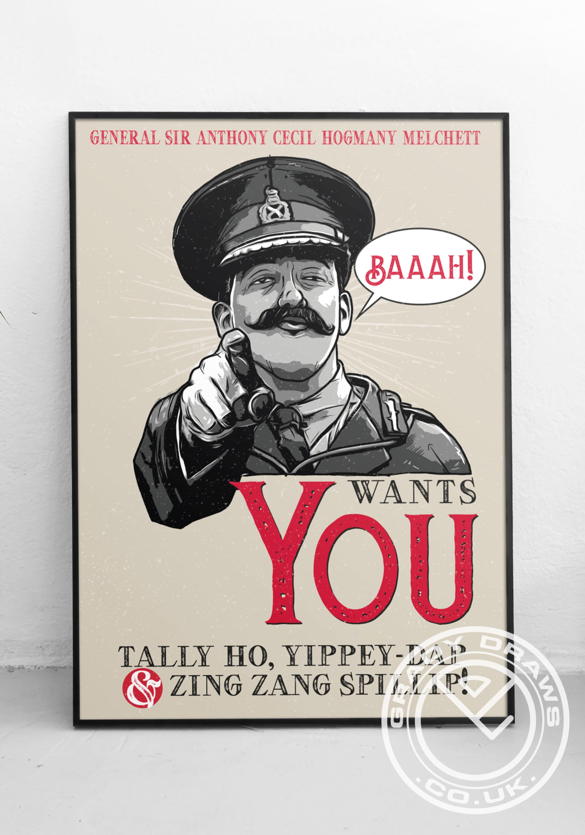 General Melchett - Etsy Australia