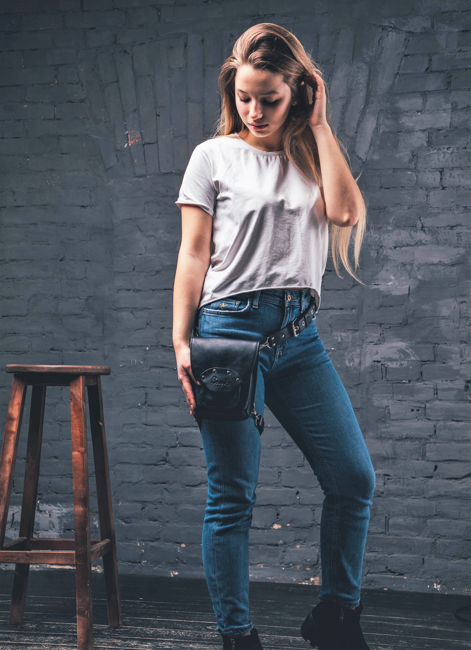 Leg Bag for Woman Hip Bag Leg Strap Leather Leg Strap Leather - Etsy