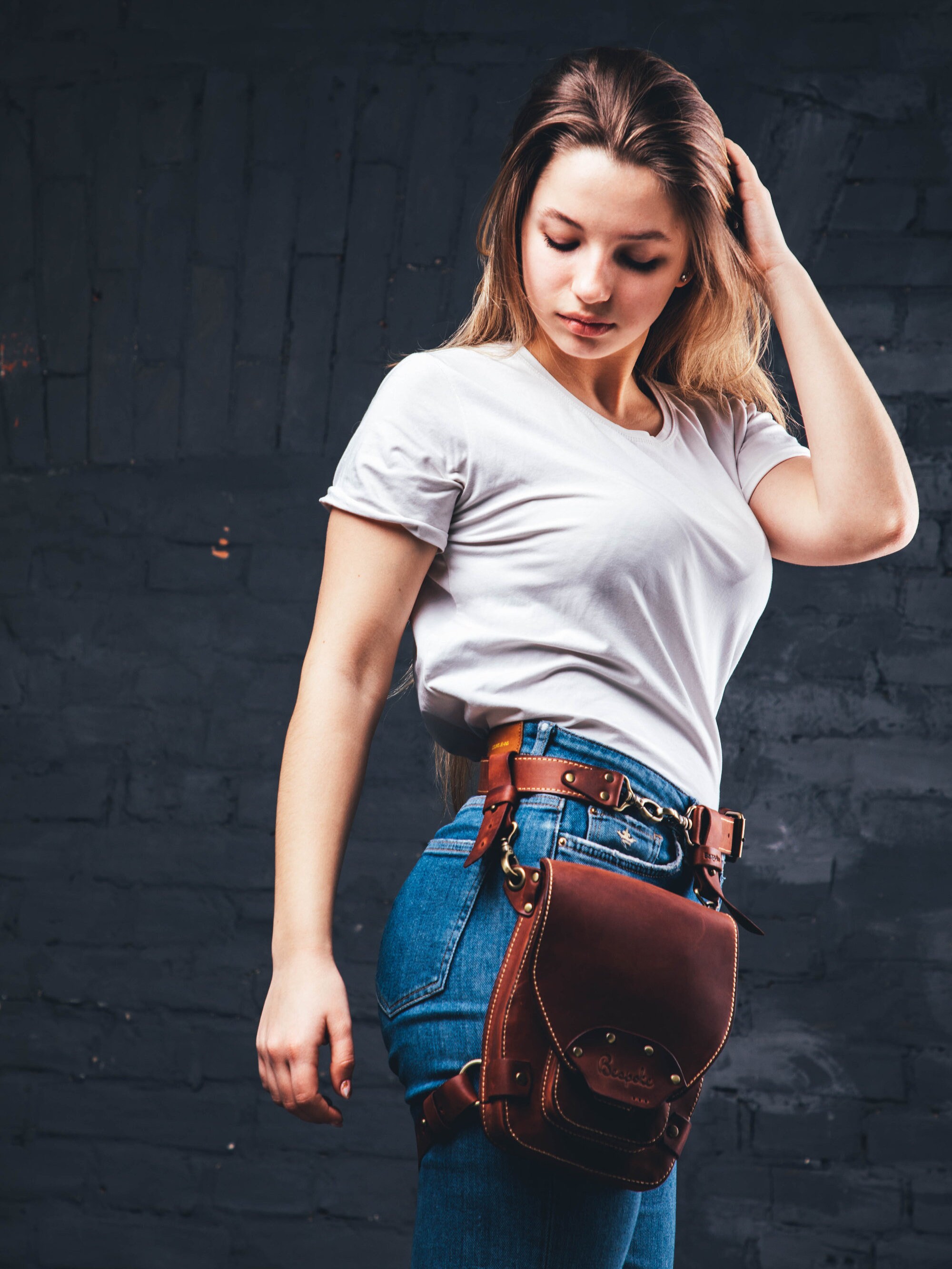 Hip Bag Man Hip Bag Leather Hip Bag Leg Strap Hip Bag Leather - Etsy