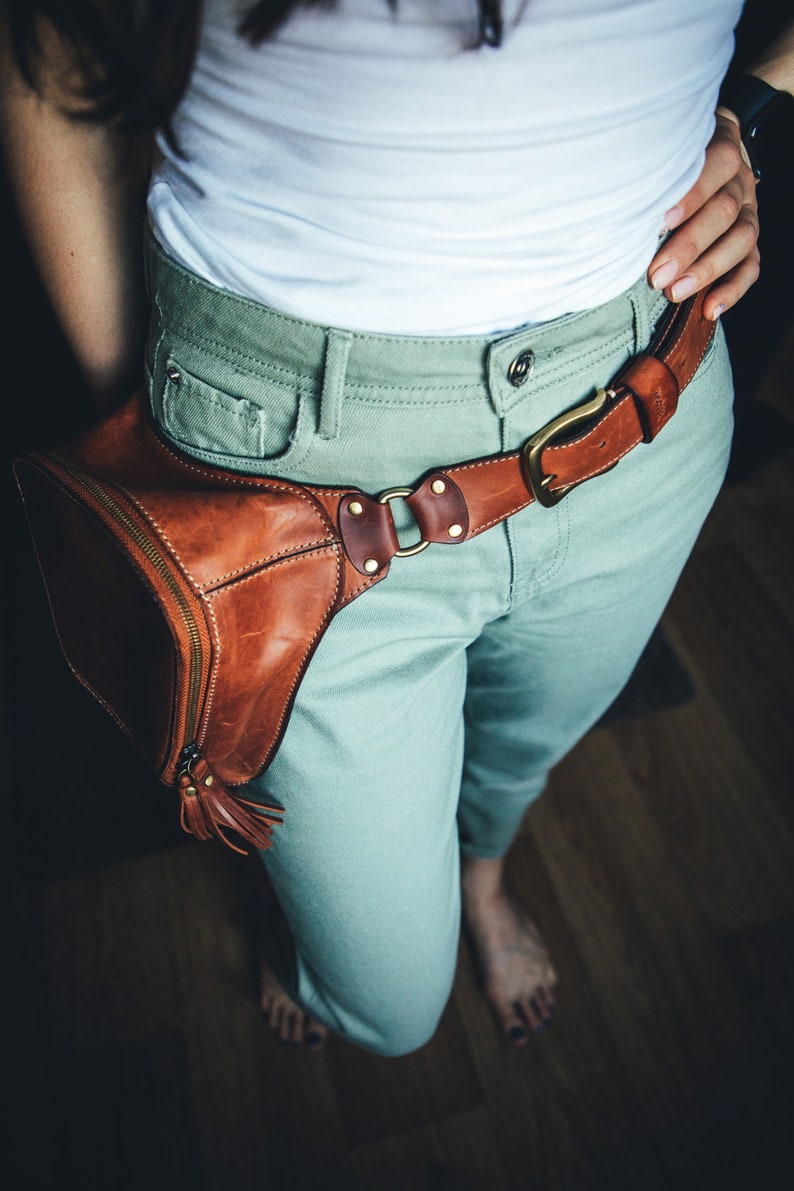 Leather Hip Bag Thigh Bag Leather - Etsy