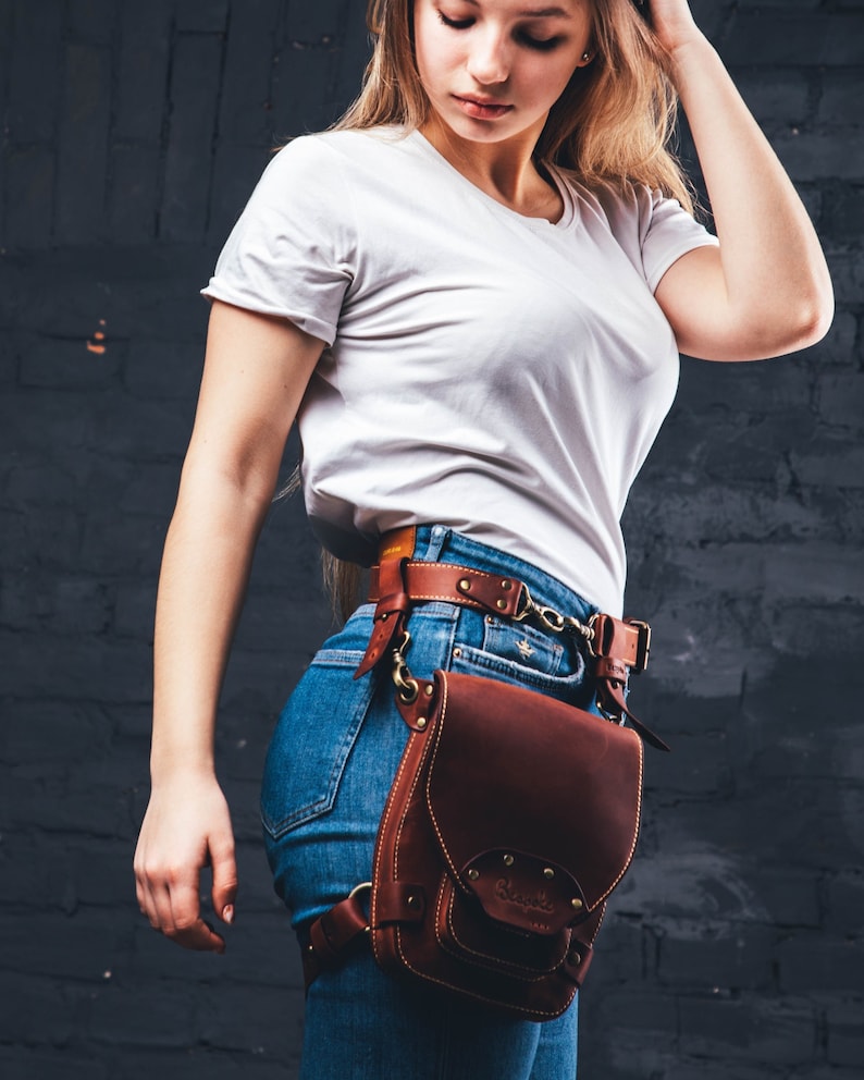 Hip Bag Leather for Men and Women - Etsy