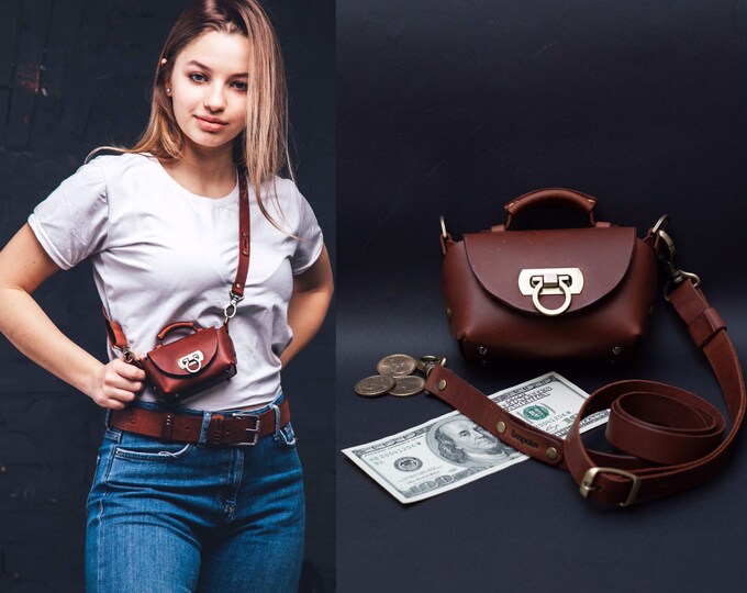 Small Crossbody Bag Mini Shoulder Bag Tiny Leather Pouch Micro ...