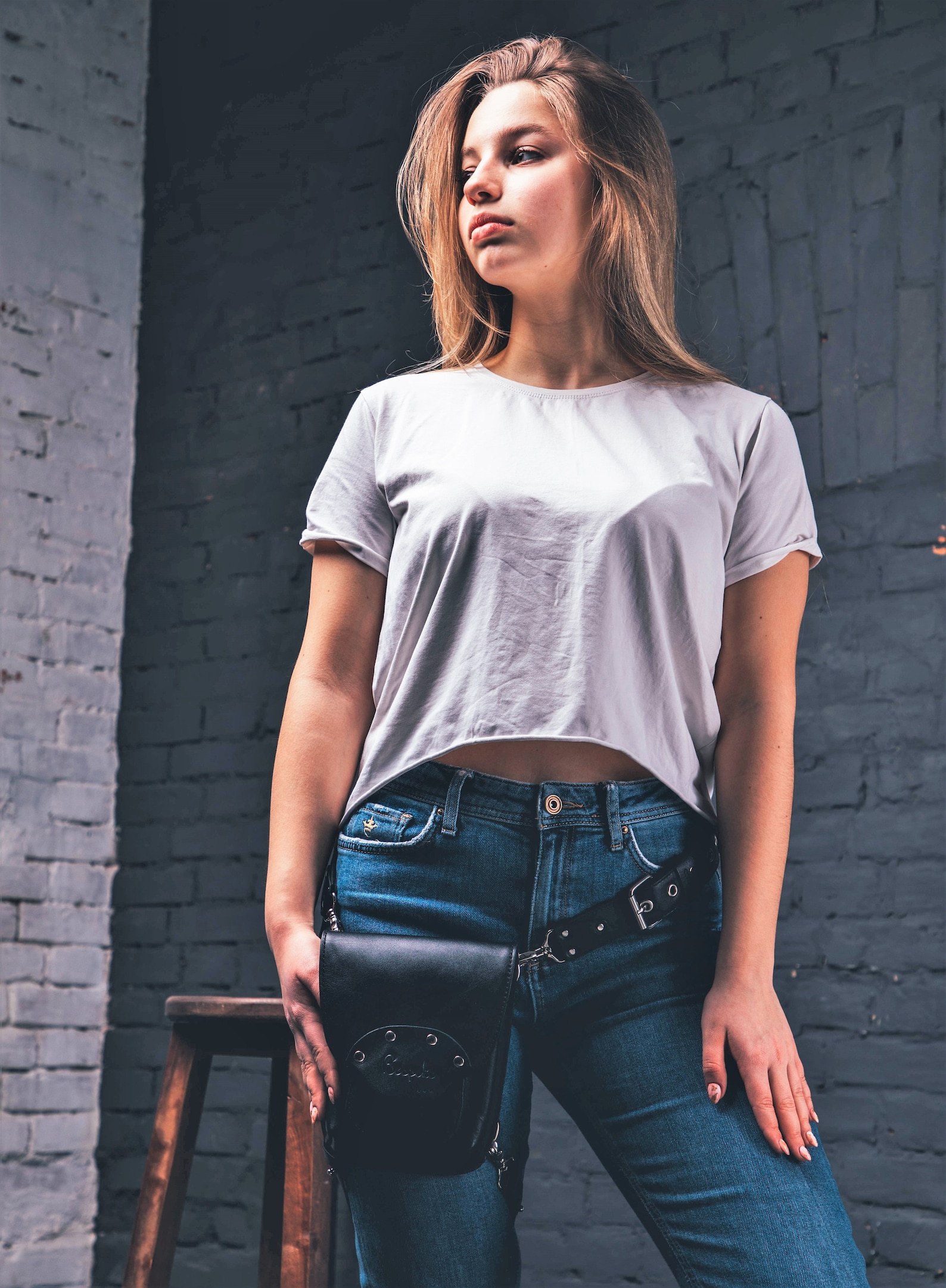 Leg Bag for Woman Hip Bag Leg Strap Leather Leg Strap Leather | Etsy