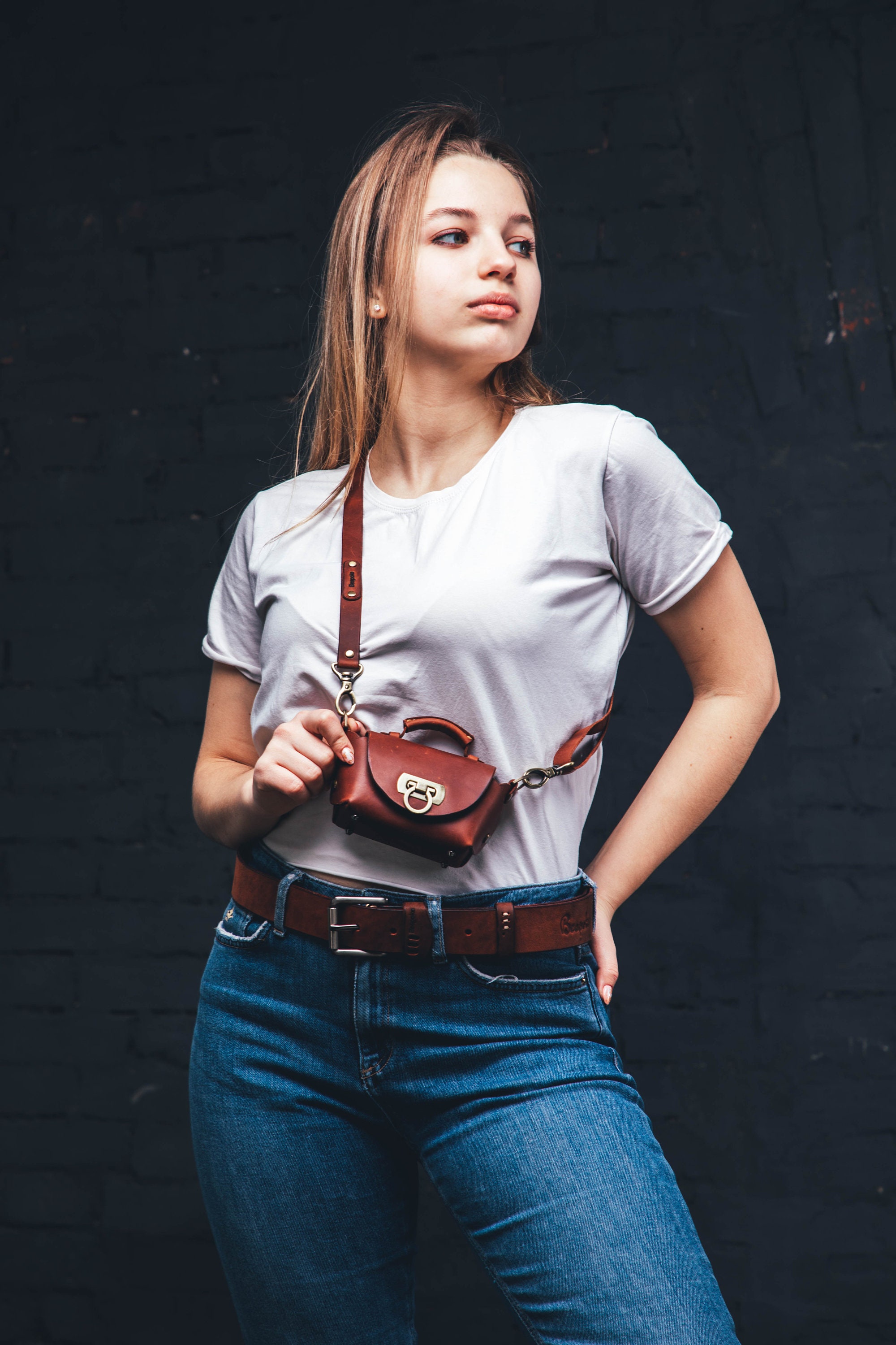 Womens Handbag Small Leather Crossbody Bag Purse Minimalist - Etsy