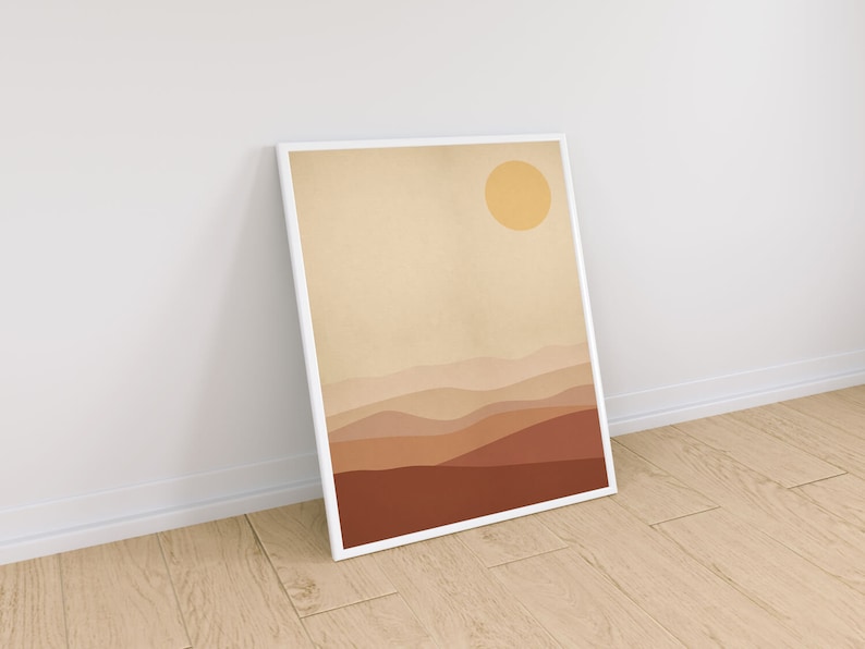 Mountains Landscape, Scandinavian Poster, Minimalist Print, Mountains ...