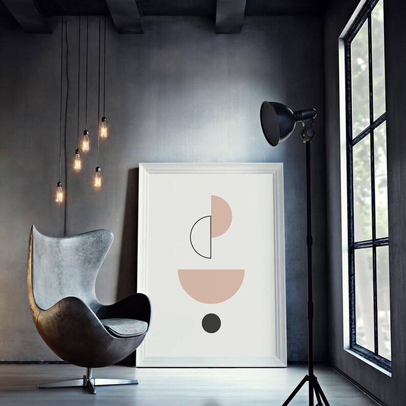 Abstract Balance Poster, Abstracte Vormen, Geometrische Poster ...