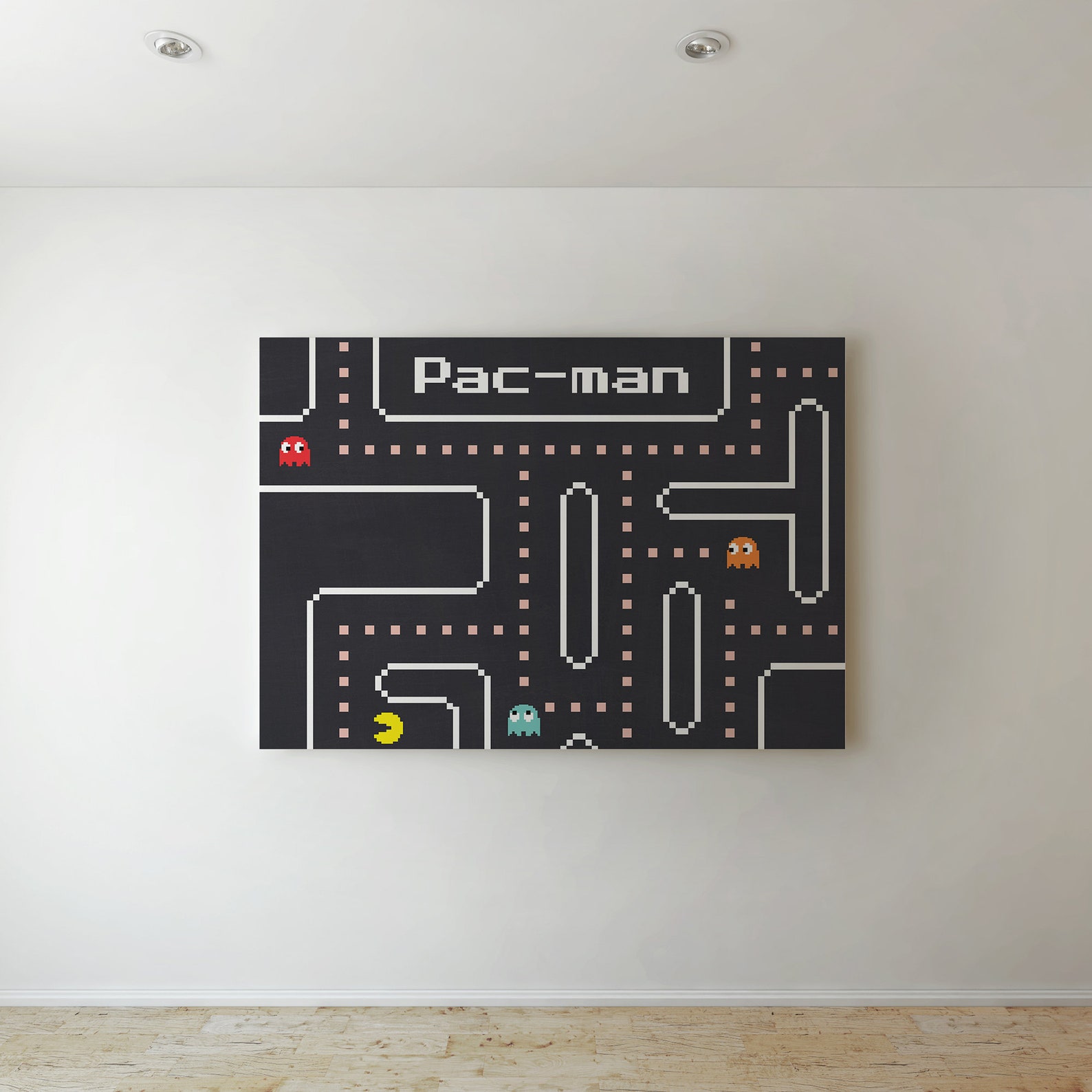 Pac-man Poster, Retro Video Game Poster, Pac-man Pattern, Game Room ...