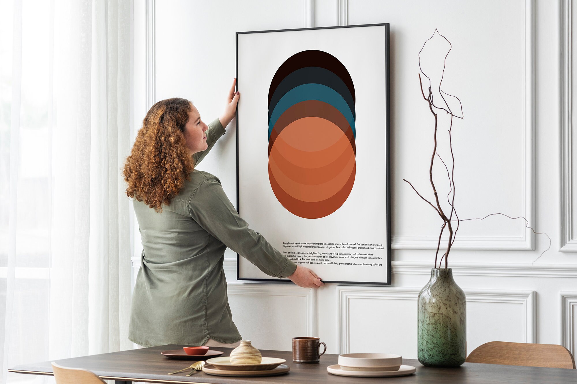 Analogous Colors Poster, Color Theory, Scandinavian Poster, Minimal ...