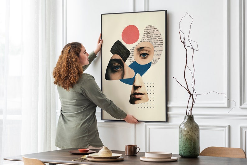 Face Surrealist Poster, Surrealism, Woman Poster, Poster Art, Female ...