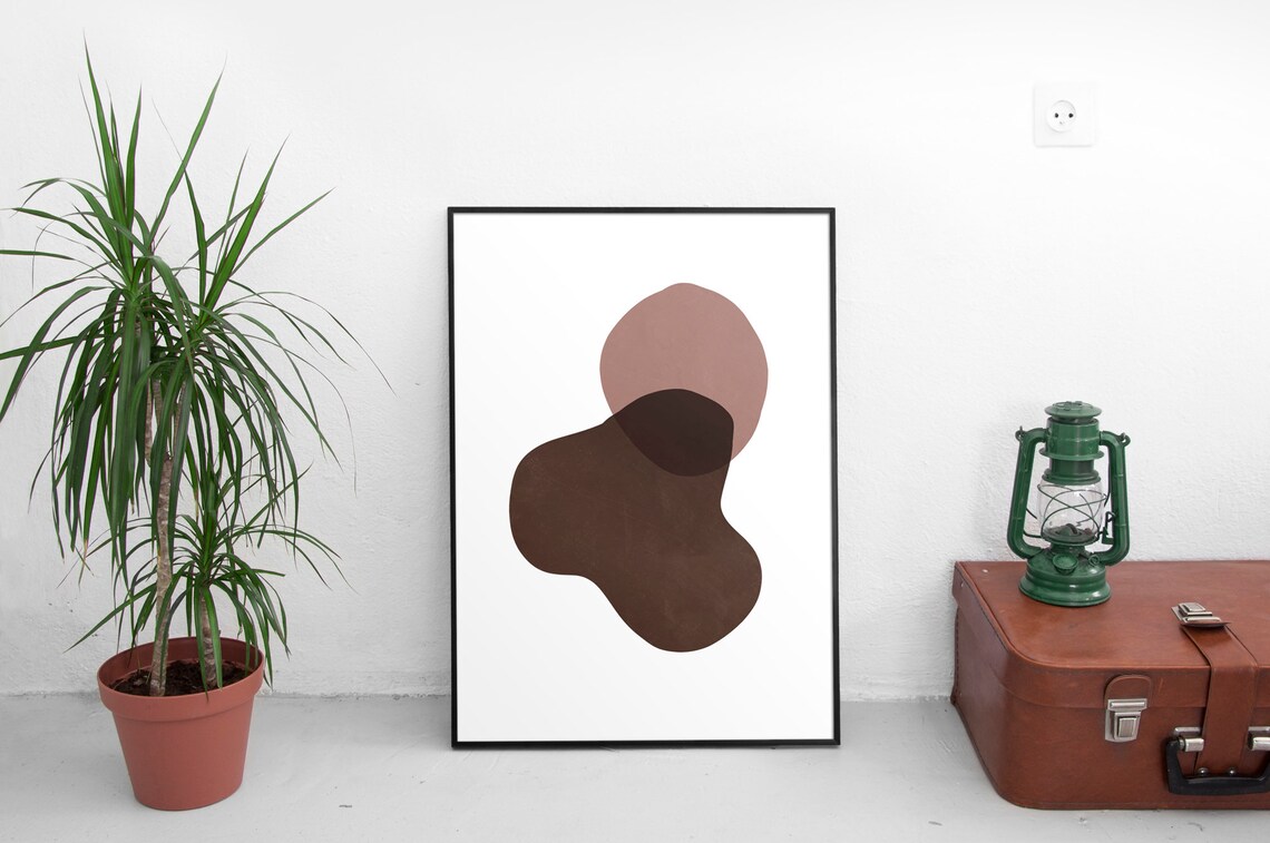 Abstracte Vormen Poster, Scandinavische Poster, Moderne Kunst Poster, Minimalistische Poster ...