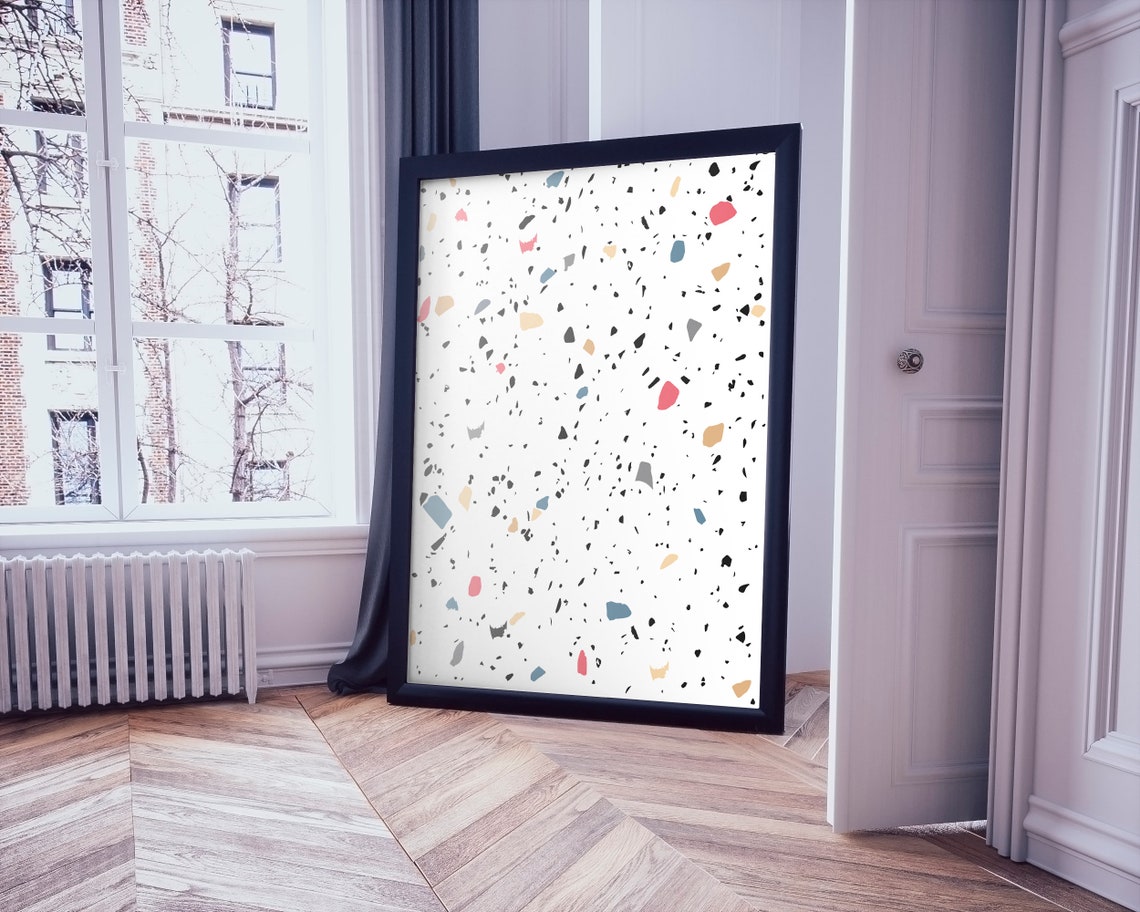 Terrazzo Print, Terrazzo Art Poster, Abstract Art Print, Abstract Wall ...