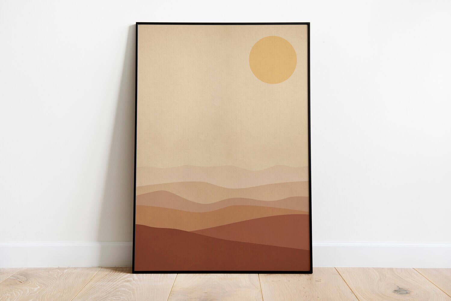 Mountains Landscape Scandinavian Poster Minimalist Print - Etsy