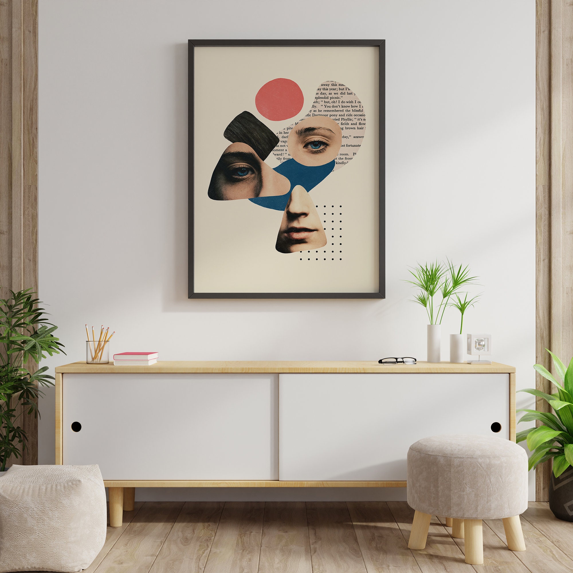 Face Surrealist Poster, Surrealism, Woman Poster, Poster Art, Female ...