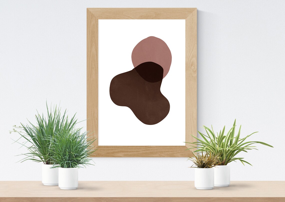 Abstracte Vormen Poster, Scandinavische Poster, Moderne Kunst Poster, Minimalistische Poster ...