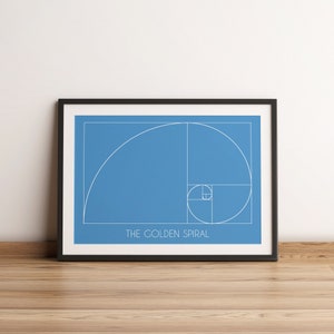 Golden Spiral, Minimalist Print, Scandinavian Print, Scandinavian ...