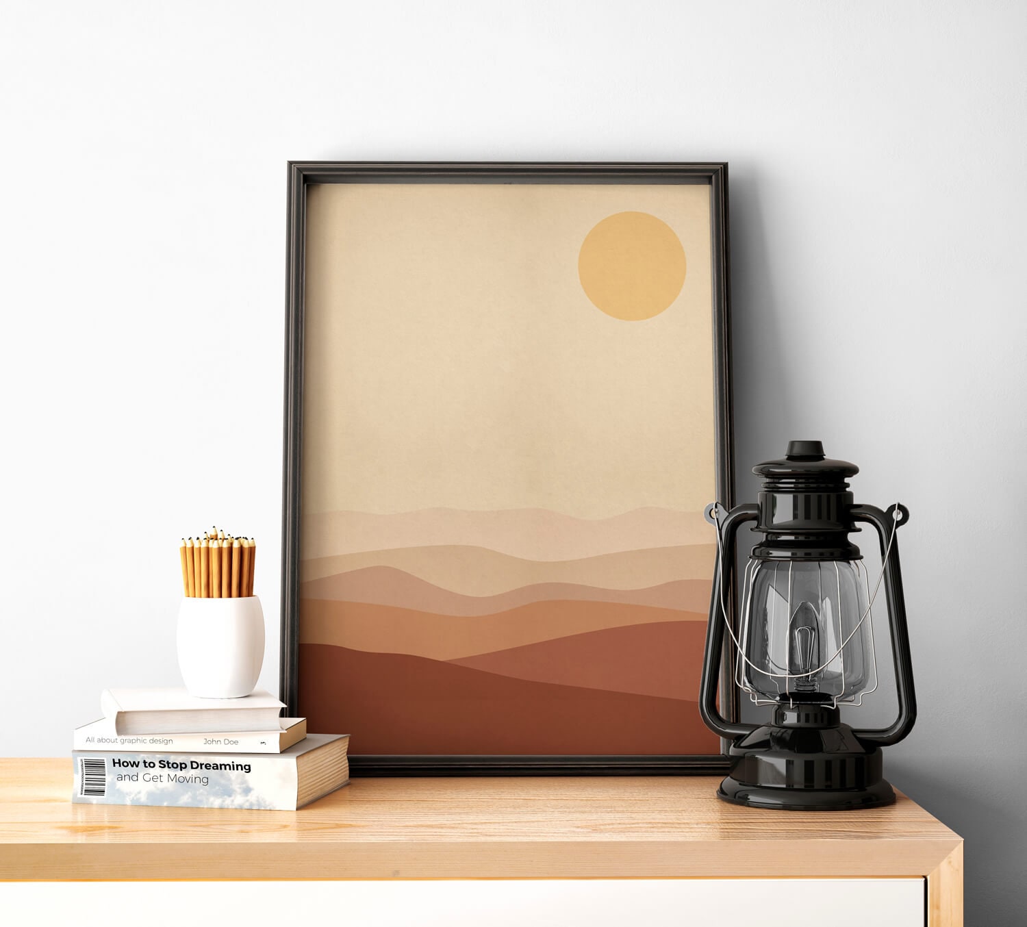 Mountains Landscape Scandinavian Poster Minimalist Print - Etsy