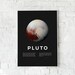 Pluto Poster, Planet Print, Astronomy Print, Modern Earth Print ...