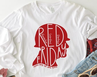 Long Sleeve Red Friday Shirt - Etsy