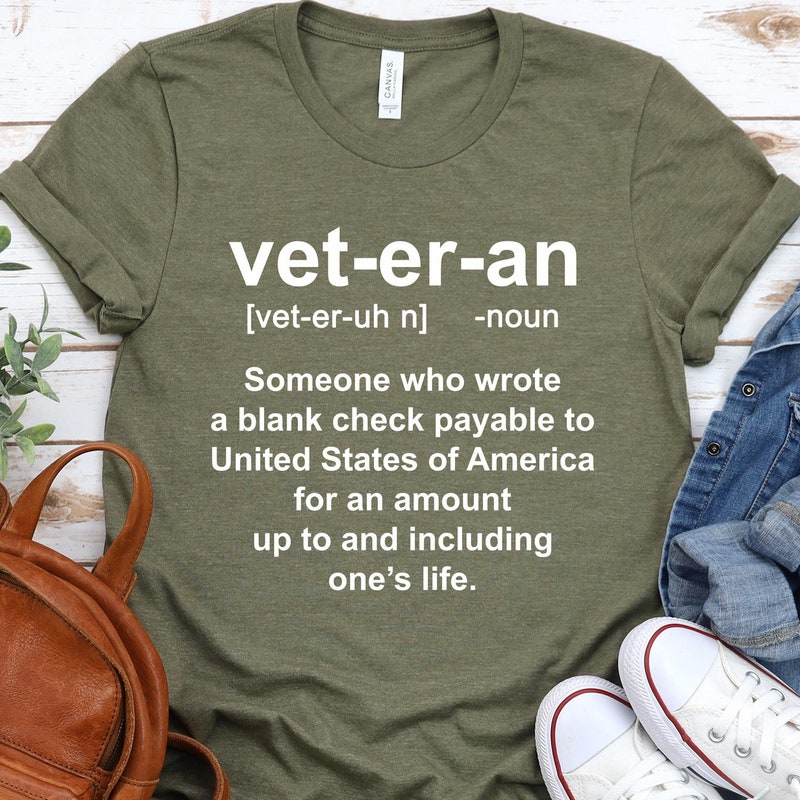 Veteran Definition Shirt - Etsy