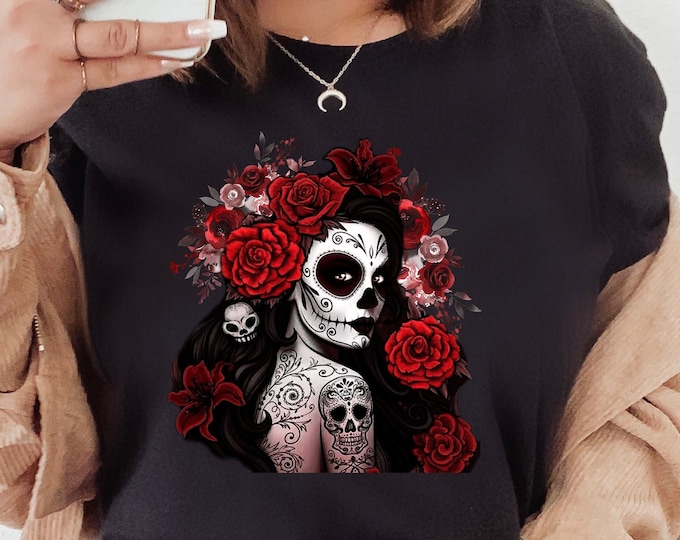 Dia De Los Muertos Shirt,day of the Dead Shirt,sugar Skull Shirt ...
