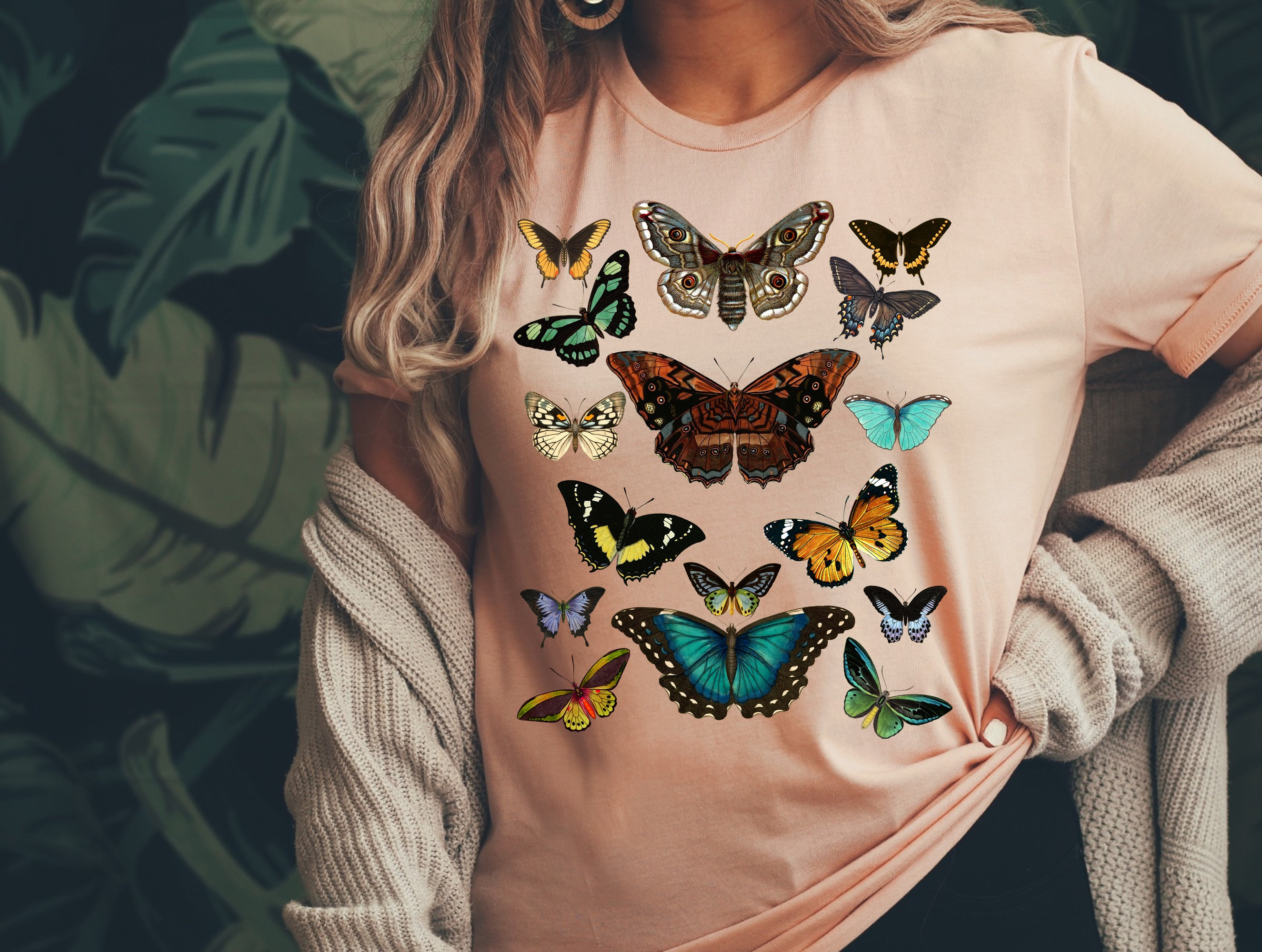 Butterfly Shirt,bug Shirt,insect Shirt,cottagecore Clothing,retro ...