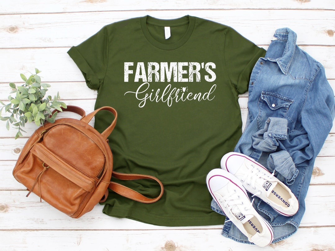 Farmers Girlfriend Shirt,farm Girlfriend Shirt,farm Shirt Women,country ...