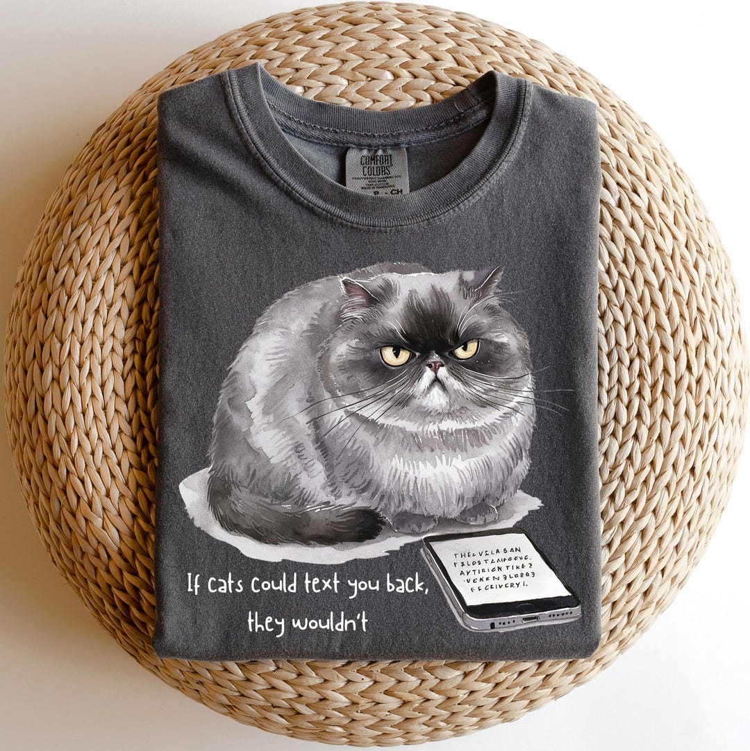 Cat Meme Shirt,funny Fat Cat Joke Tshirt,comfort Colors® Funny Cat ...