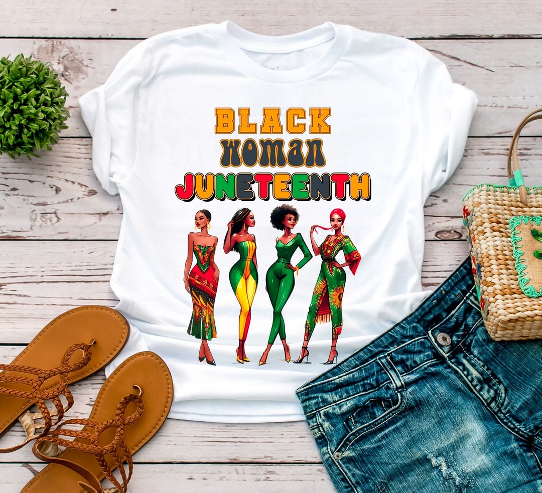 Black Woman Juneteenth Shirt,juneteenth Shirt Women,black History Shirt ...