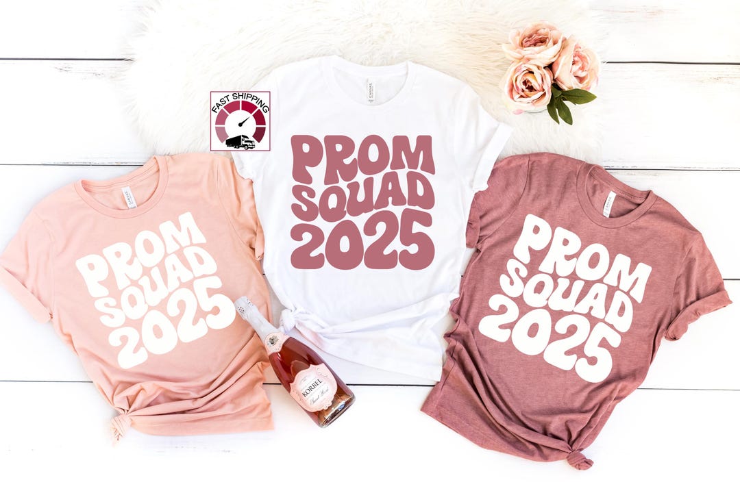 Prom Squad 2025 Shirts,prom Shirts Women,graduation Party Shirts,group ...