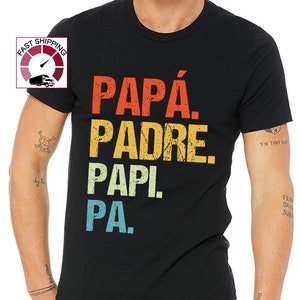 Padre Shirt,dia Del Padre Shirt,mexican Dad Gift,spanish Father Shirt ...