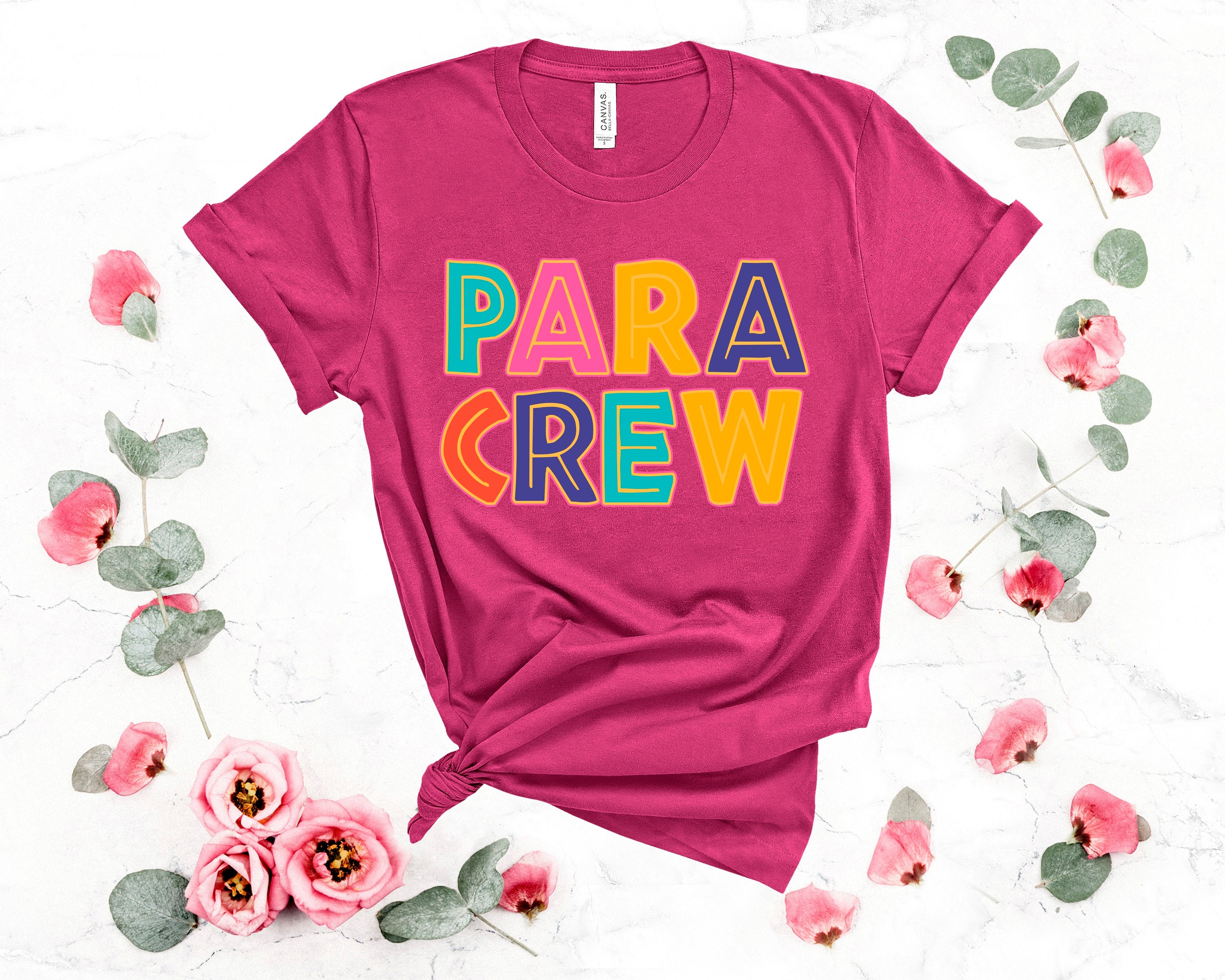 Para Crew Shirt,paraprofessional Teacher Shirt,para Teacher Shirt,para ...